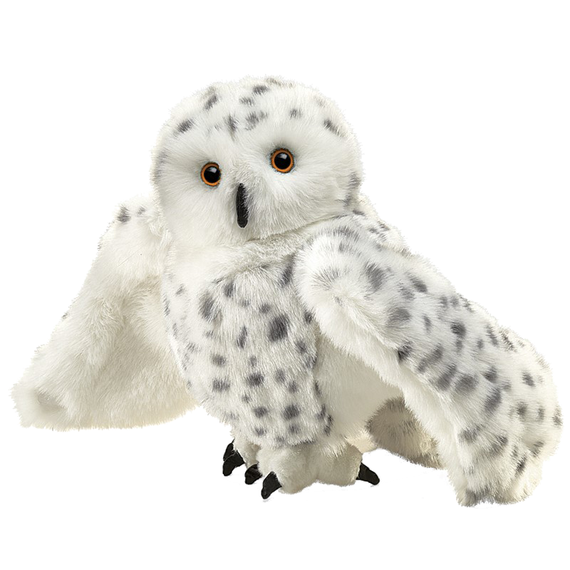 Folkmanis Large Snowy Puppet | International Owl Center Online Store
