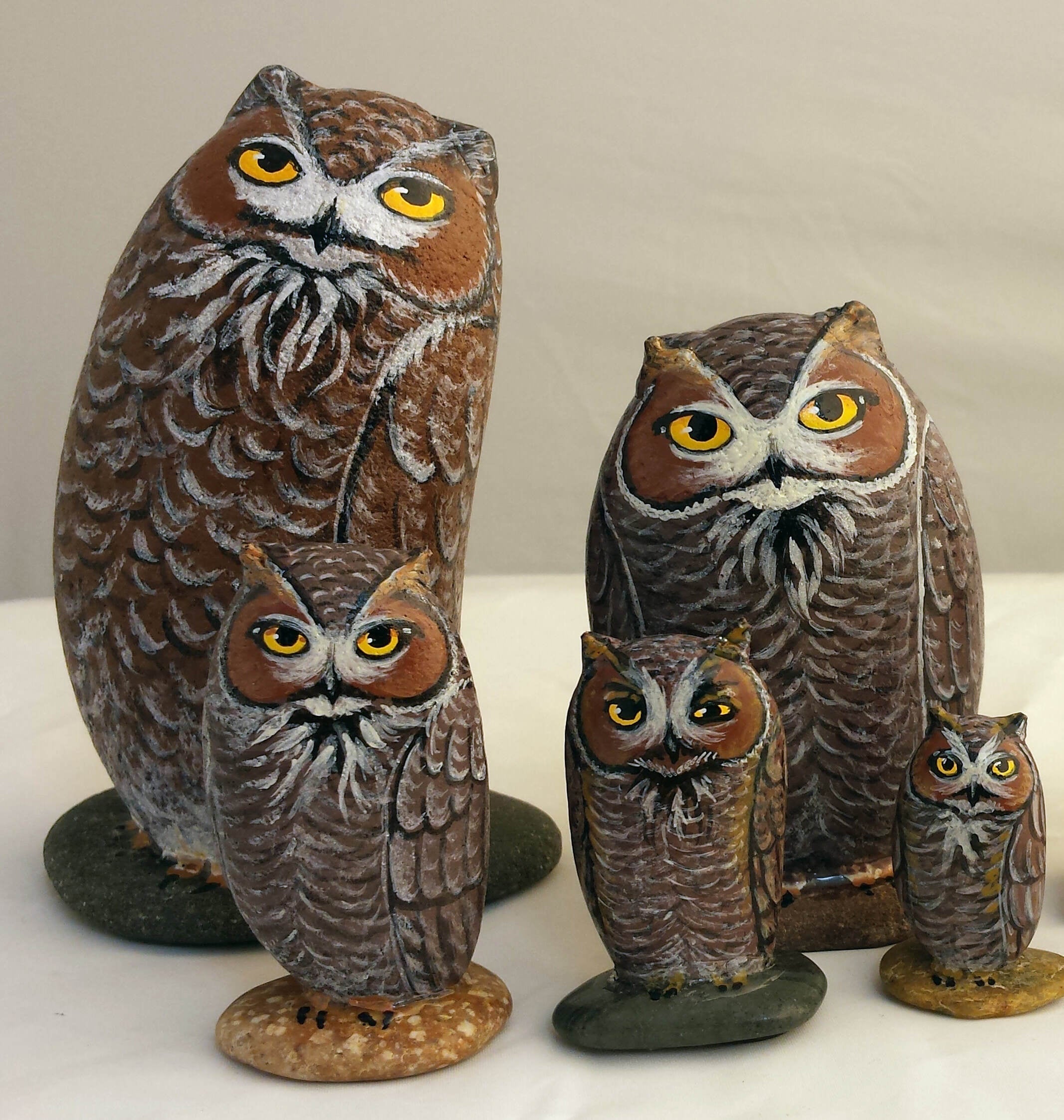 Painted Rock Great Horned Owl | International Owl Center Online Store