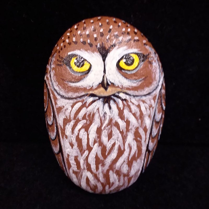 Painted Stone Paperweights | International Owl Center Online Store